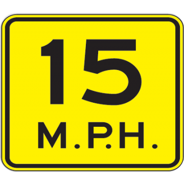 15 Mph Speed Advisory Sign – U.S. Signs and Safety