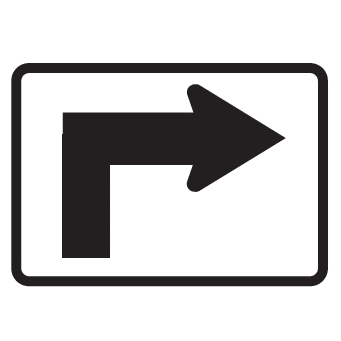 Turn Arrow Symbol Route Marker Sign – U.S. Signs and Safety